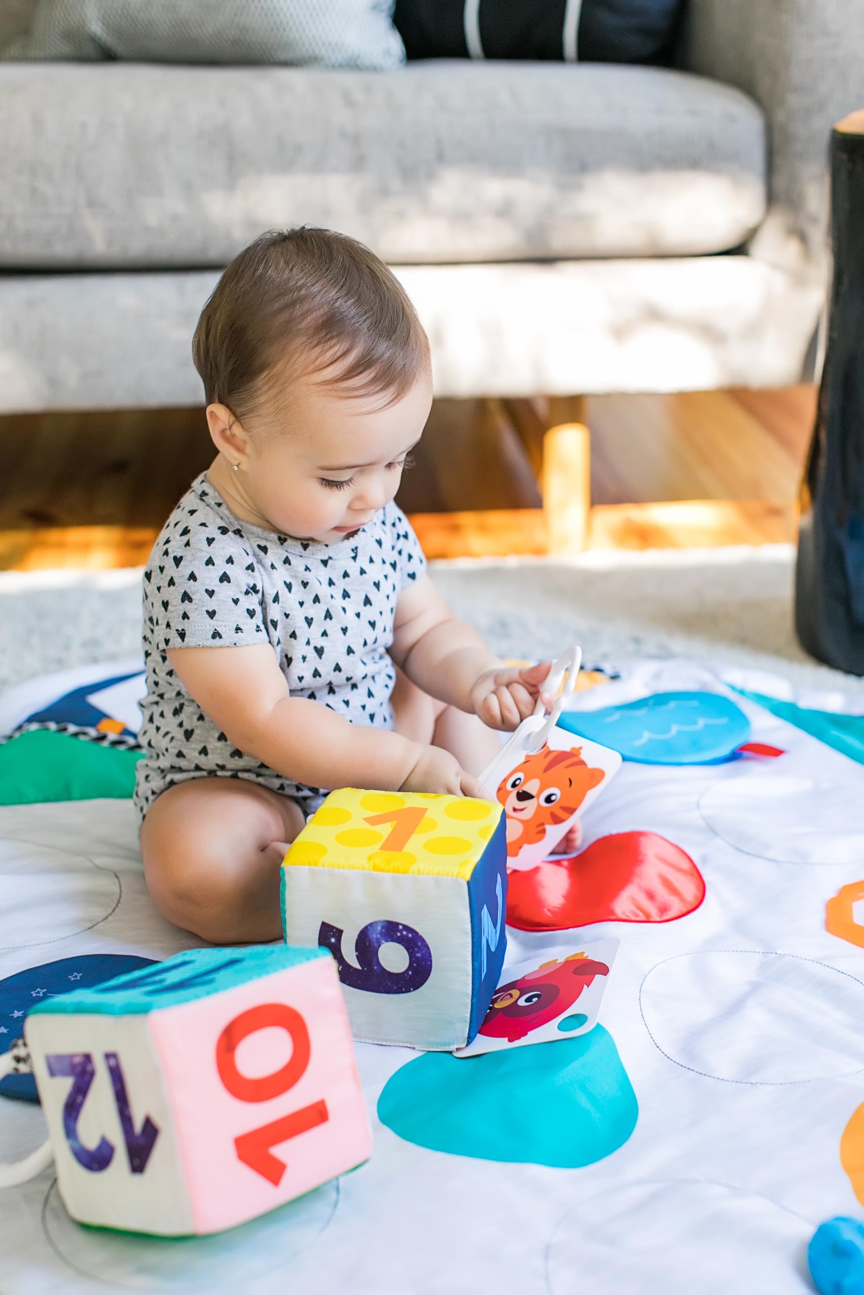 Baby Einstein Sensory Play Space Newborn-to-Toddler Discovery Gym and Play Mat, Ages Newborn +