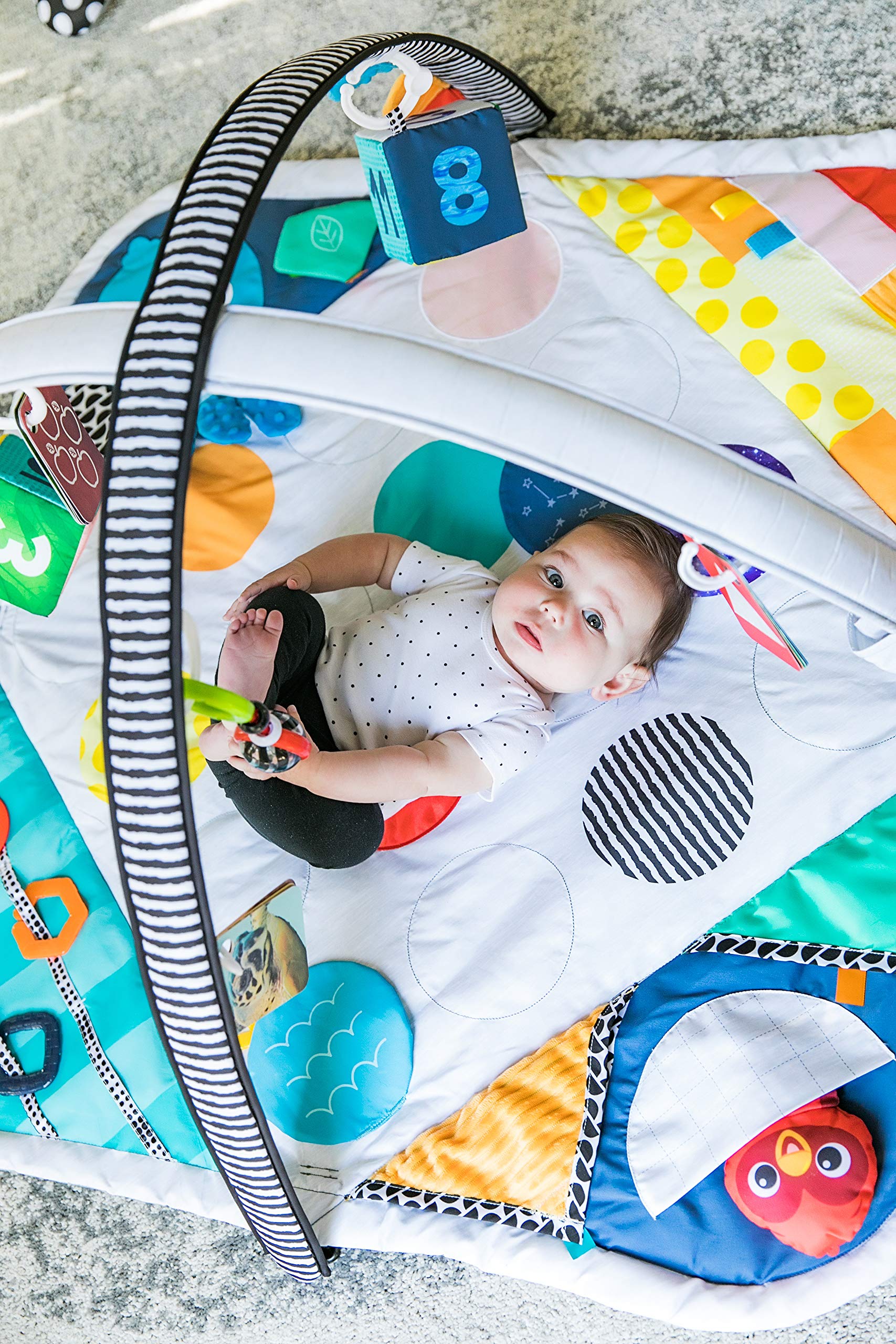 Baby Einstein Sensory Play Space Newborn-to-Toddler Discovery Gym and Play Mat, Ages Newborn +