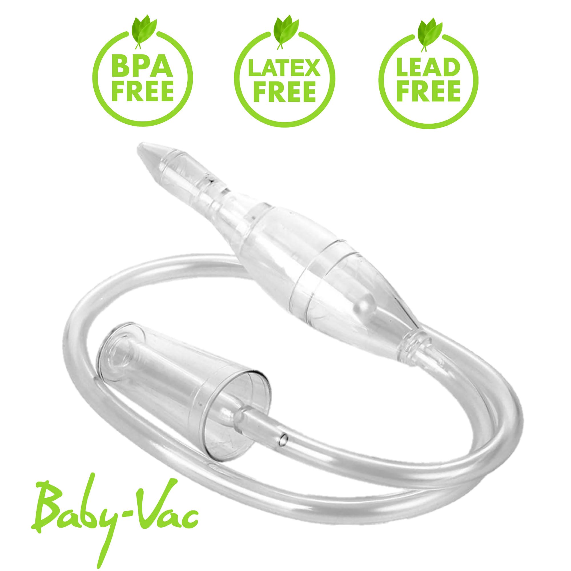 BABY-VAC Baby Nasal Aspirator Safe Hygienic Quick Best Results for Newborns and Toddlers