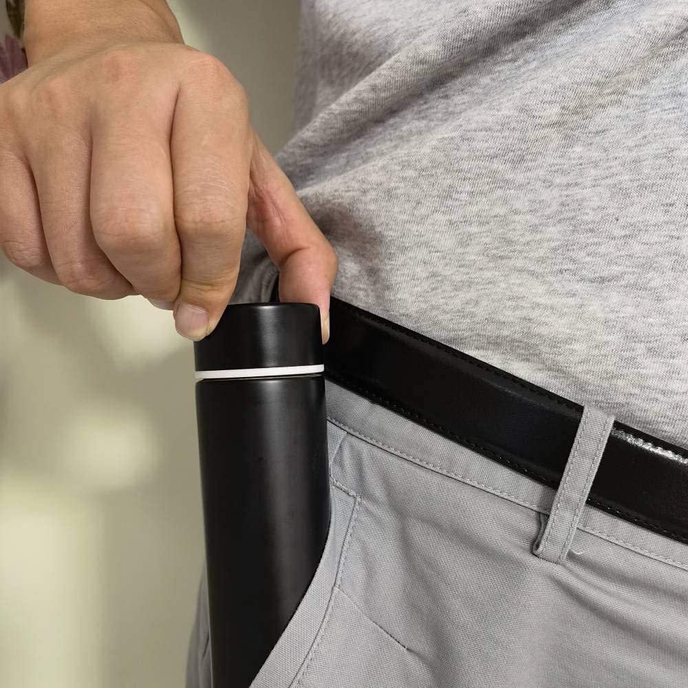 Stainless Steel Tumbler, Insulated Water Bottle, Slim, Skinny, Leakproof, 8oz, Black¡