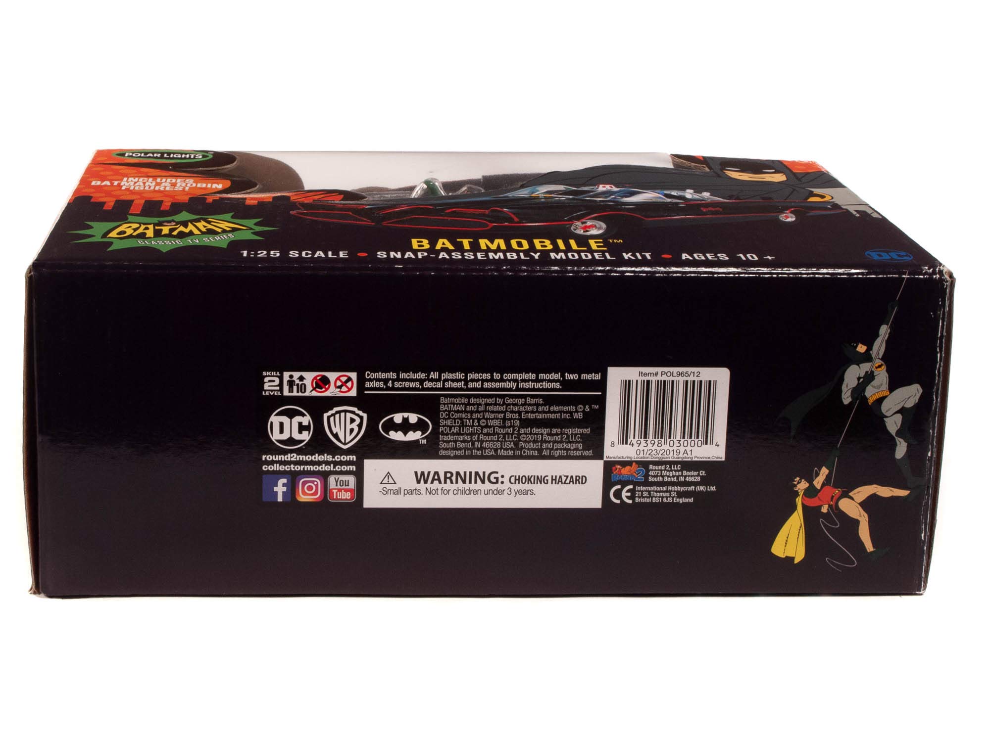 Polar Lights 1966 Batmobile 1:25 Scale Snap Model Kit (POL965)
