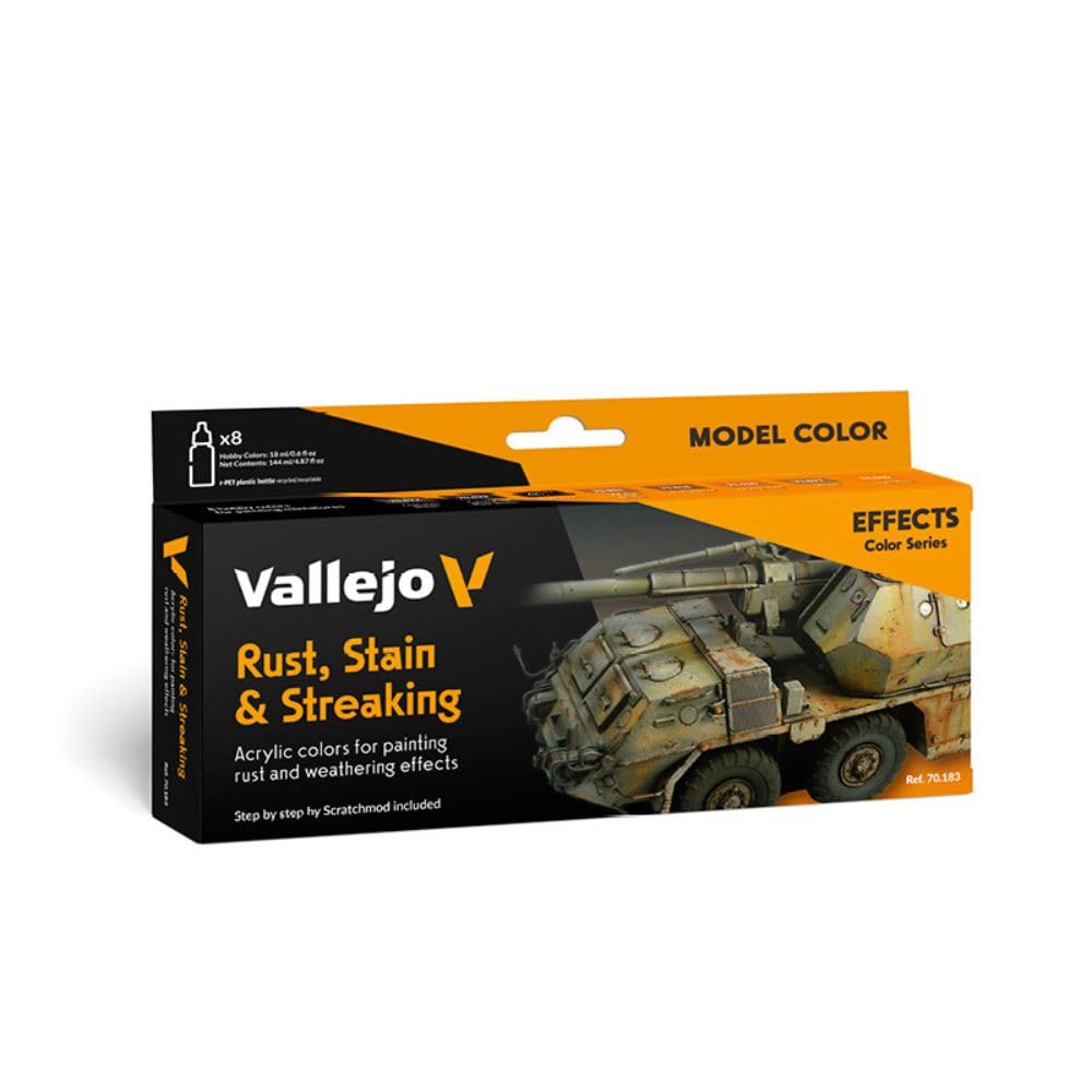Vallejo Rust, Stain and Streaking Set Paint Set