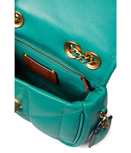 Coach Quilted Pillow Madison Shoulder Bag 18 Bright Green One Size