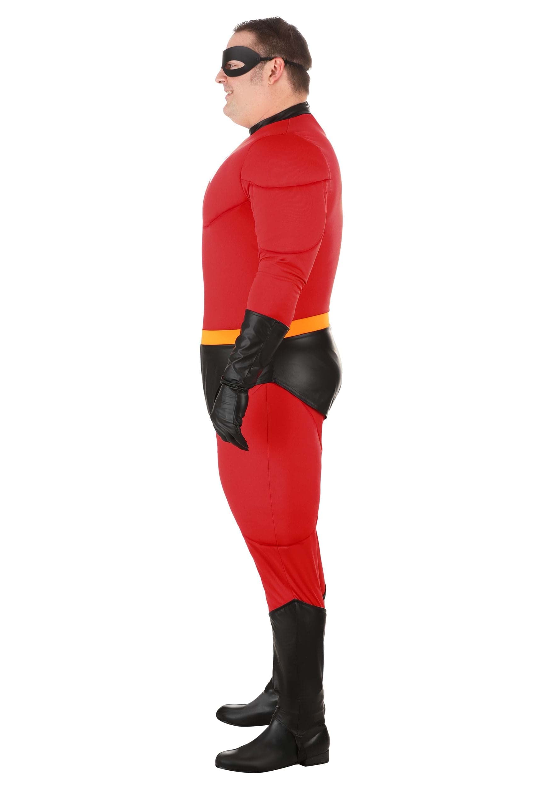 Fun Costumes Disney Pixar The Incredibles Mr. Incredible Plus Size, Red Superhero Suit for Halloween or Cosplay Dress-Up 3X