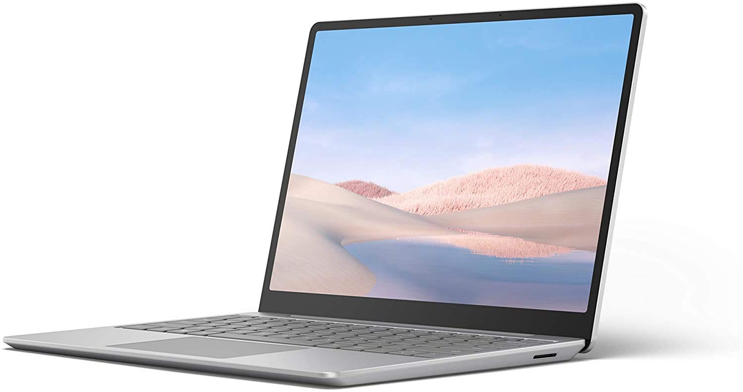 Microsoft 12.4 Multi-Touch Surface Laptop Go, Intel Core i5-1035G1, 8GB RAM, 128GB SSD, Integrated Intel UHD Graphics, Windows 10 Home in S Mode, 1ZZ-00001, Platinum (Renewed)