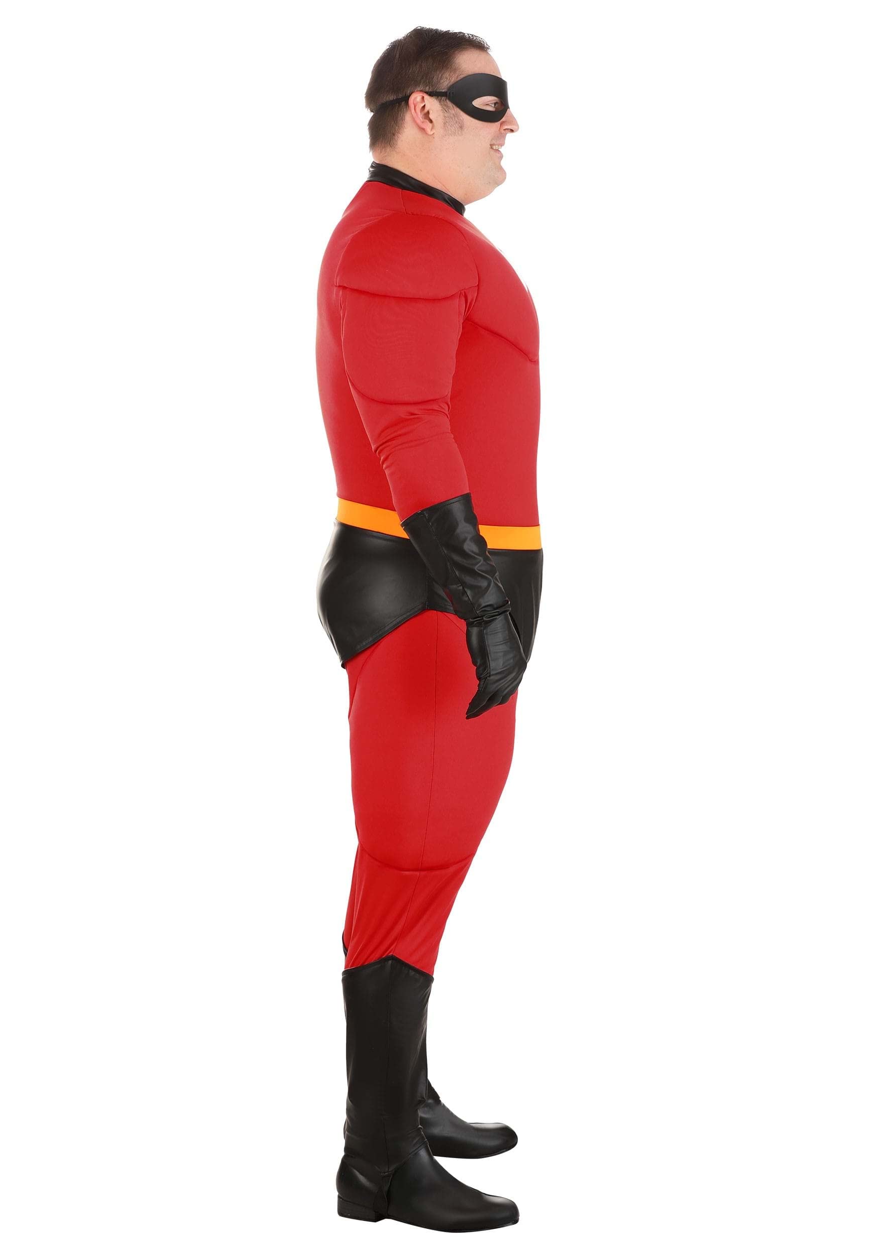 Fun Costumes Disney Pixar The Incredibles Mr. Incredible Plus Size, Red Superhero Suit for Halloween or Cosplay Dress-Up 3X