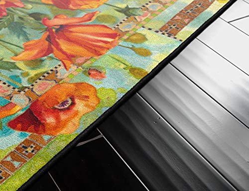 Brumlow Mills Garden Path Front Door Floral Area Rug, 1 ft 8 in x 2 ft 10 in, Rectangle