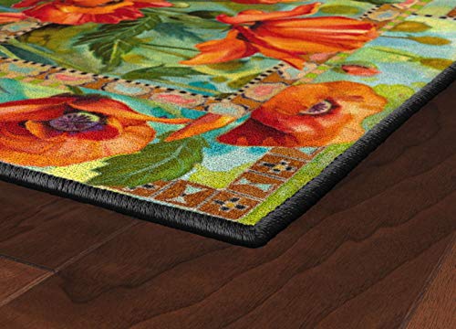 Brumlow Mills Garden Path Front Door Floral Area Rug, 1 ft 8 in x 2 ft 10 in, Rectangle