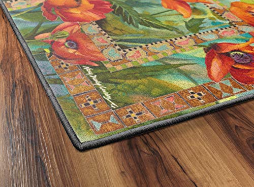 Brumlow Mills Garden Path Front Door Floral Area Rug, 1 ft 8 in x 2 ft 10 in, Rectangle