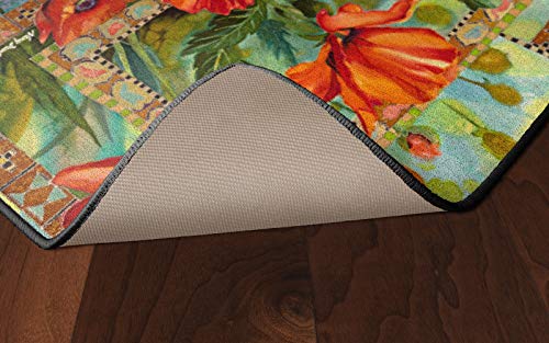 Brumlow Mills Garden Path Front Door Floral Area Rug, 1 ft 8 in x 2 ft 10 in, Rectangle
