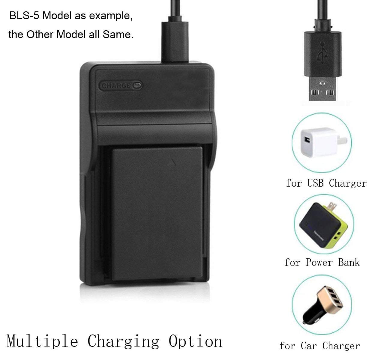 Battery Charger for Nikon EN-EL19 and Coolpix W100, W150, A100, A300, S32, S33, S100, S5200, S5300, S6400, S6500, S6600, S6700, S6800, S6900, S7000 Digital Camera