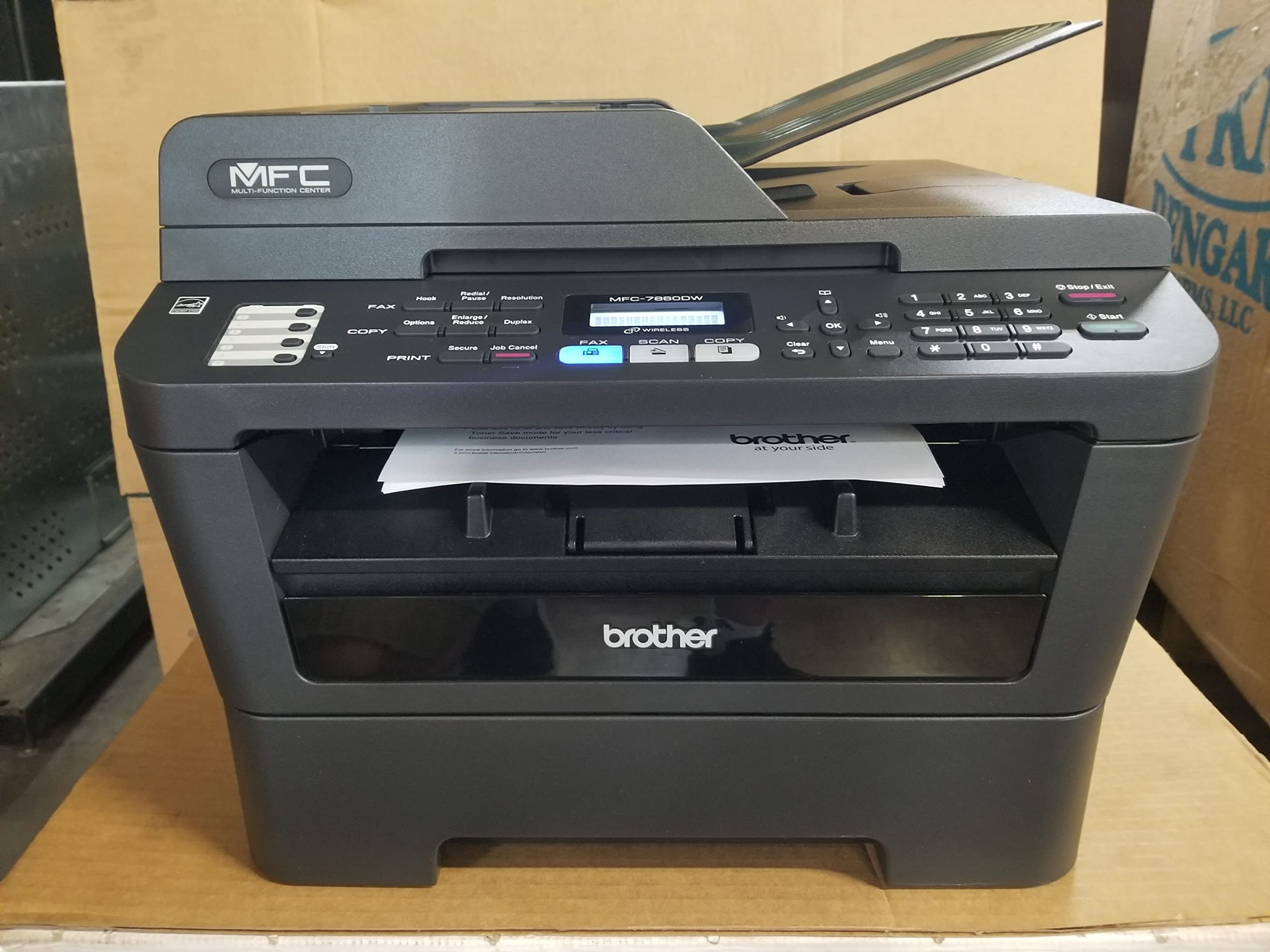 Brother Printer MFC7860DW Wireless Monochrome Printer with Scanner, Copier & Fax