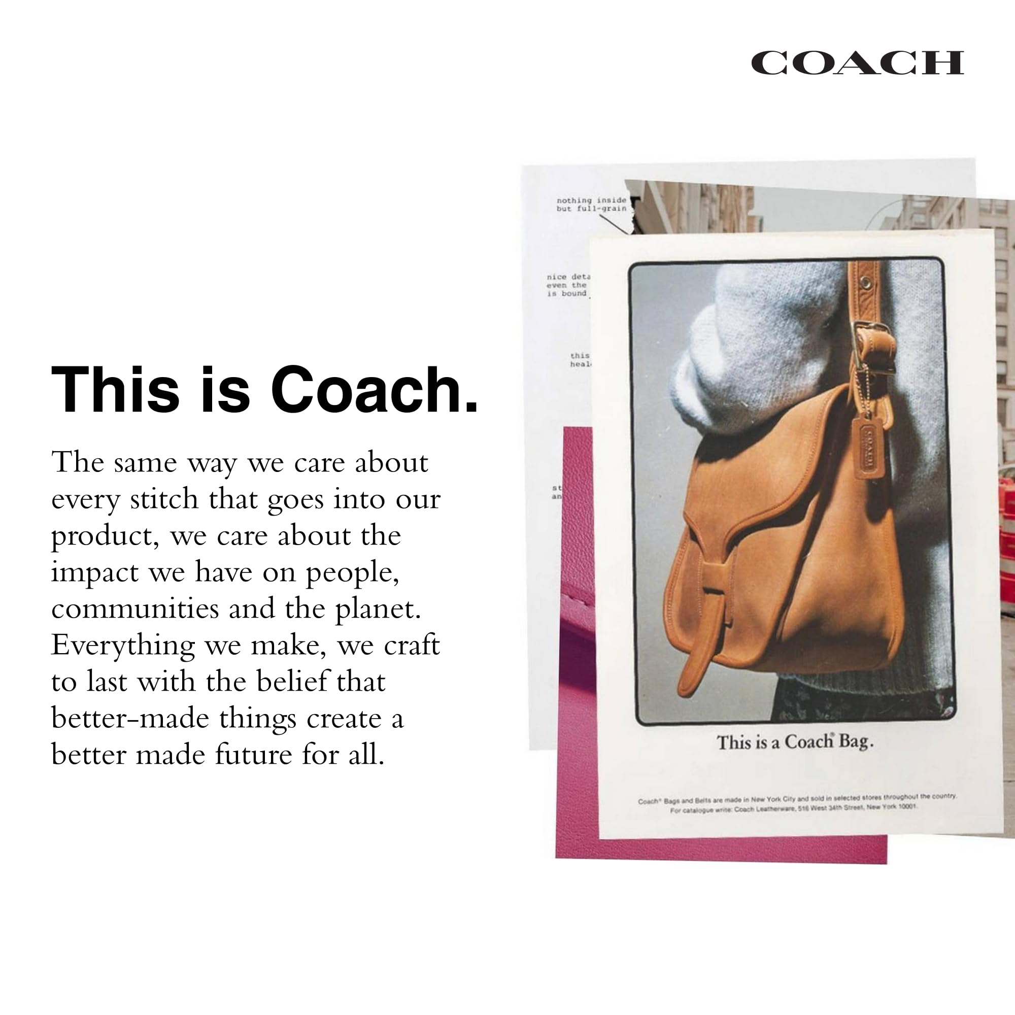 Coach The Coach Originals Mini Signature Jacquard Swinger, Cocoa Burnished Amber