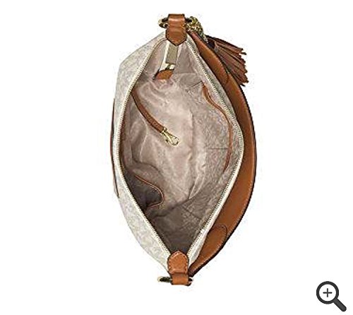 Michael Kors 10.5-Inch Elana Shoulder Bag, Vanilla