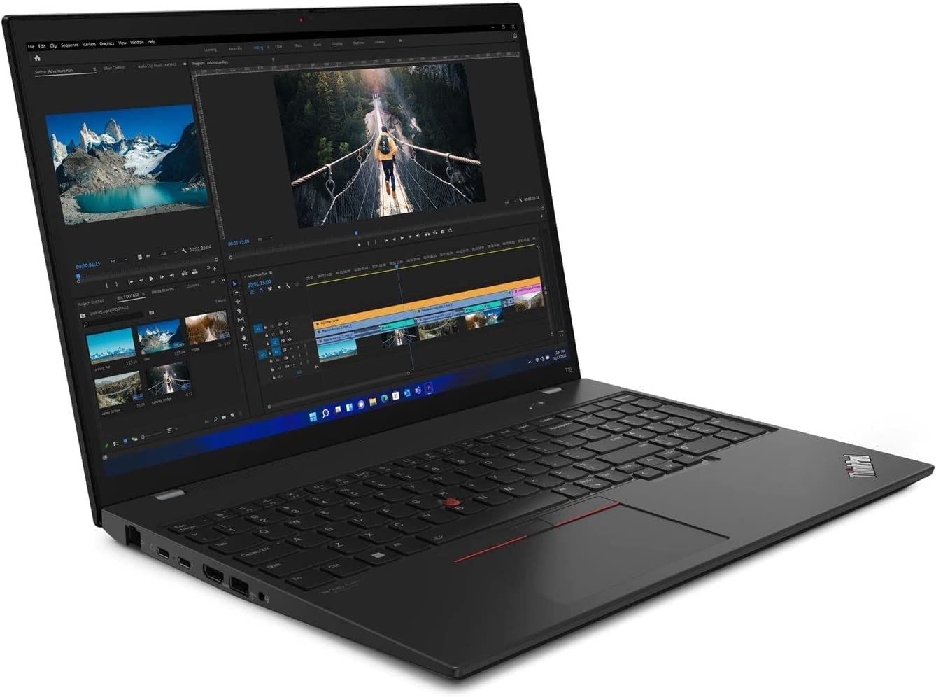 Lenovo Thinkpad T15 15.6" FHD (Intel 4-Core i7-1165G7, 16GB RAM, 512GB SSD, UHD Graphics) Full HD IPS Business Laptop, Backlit Keyboard, 2X Thunderbolt 4, Fingerprint, IST Bag, Windows 10 Pro