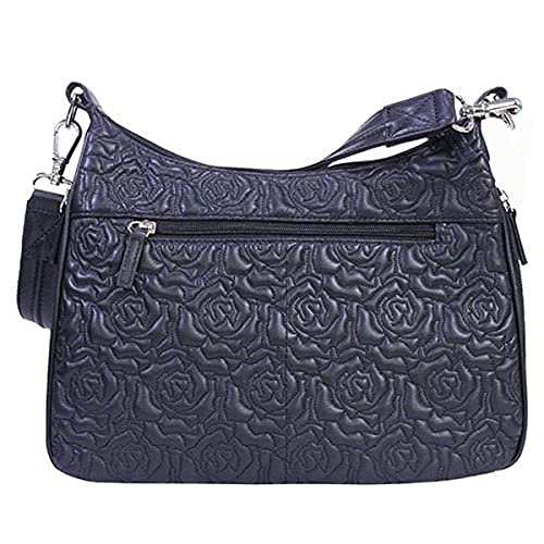 Gun Toten Mamas Embroidered Lambskin Hobo Bag, Black, One Size