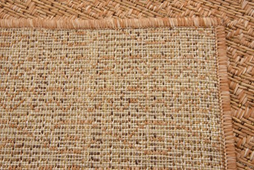 Unique Loom Modern Collection Distressed, Stripes, Helix, Vintage, Indoor and Outdoor Area Rug, 2 ft 2 in x 3 ft, Light Brown/Beige