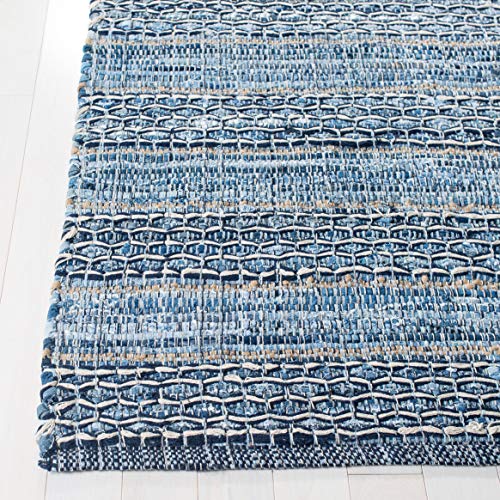 SAFAVIEH Montauk Collection 3' x 5' Blue MTK418L Handmade Area Rug