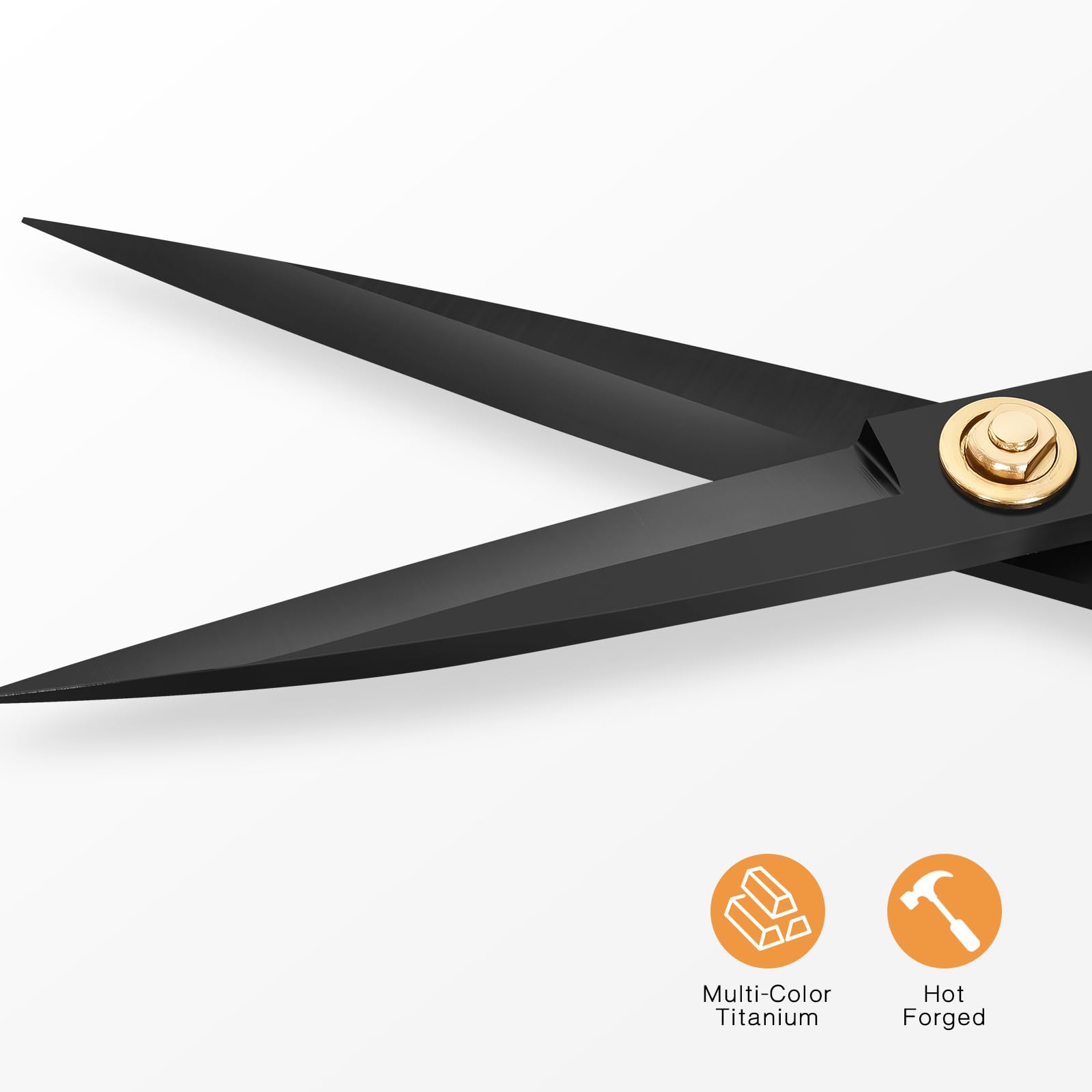 Fabric Scissors 8 Inch Professional Tailor Scissors - Heavy Duty Sewing Scissors for Leather Cutting Industrial Sharp Shears Office Artists Tailors Dressmakers
