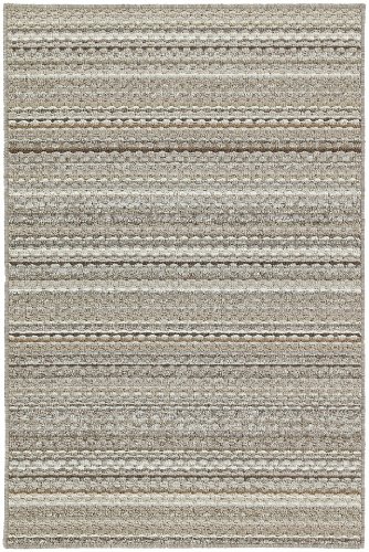 Garland Rug Carnival Area Rug, 5-Feet by 7-Feet, Random Earthtone Stripes