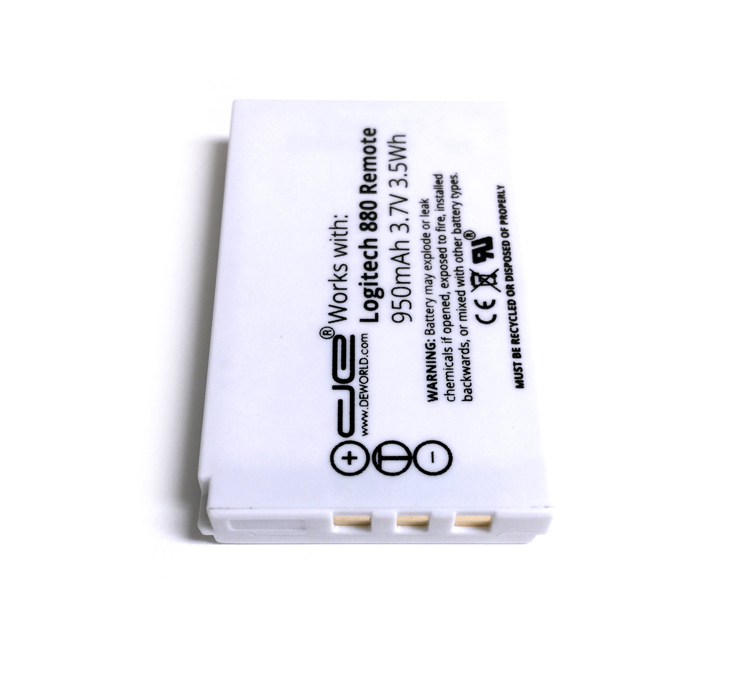 Logitech Harmony Remote Control Replacement Rechargeable Battery - Harmony One, Harmony One Advanced, Harmony 720, 850, 880, H880, 880 Pro, 885, 890, 890 Pro, 900, 900 Pro, Harmony 1, Harmony 1 Advanc