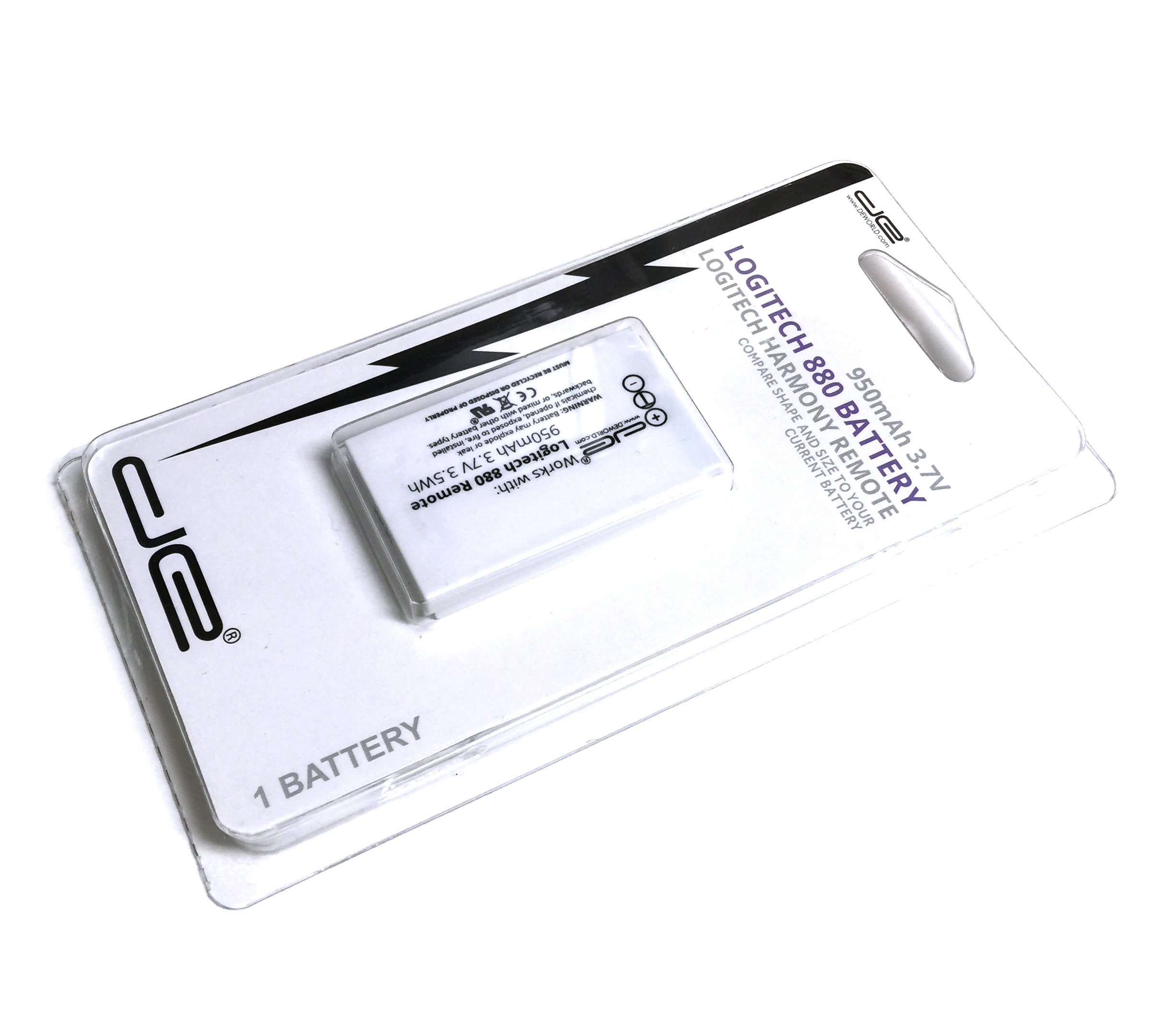 Logitech Harmony Remote Control Replacement Rechargeable Battery - Harmony One, Harmony One Advanced, Harmony 720, 850, 880, H880, 880 Pro, 885, 890, 890 Pro, 900, 900 Pro, Harmony 1, Harmony 1 Advanc