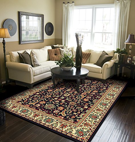 Persian Black Living Room Rugs 5x7 Clearance Under 50