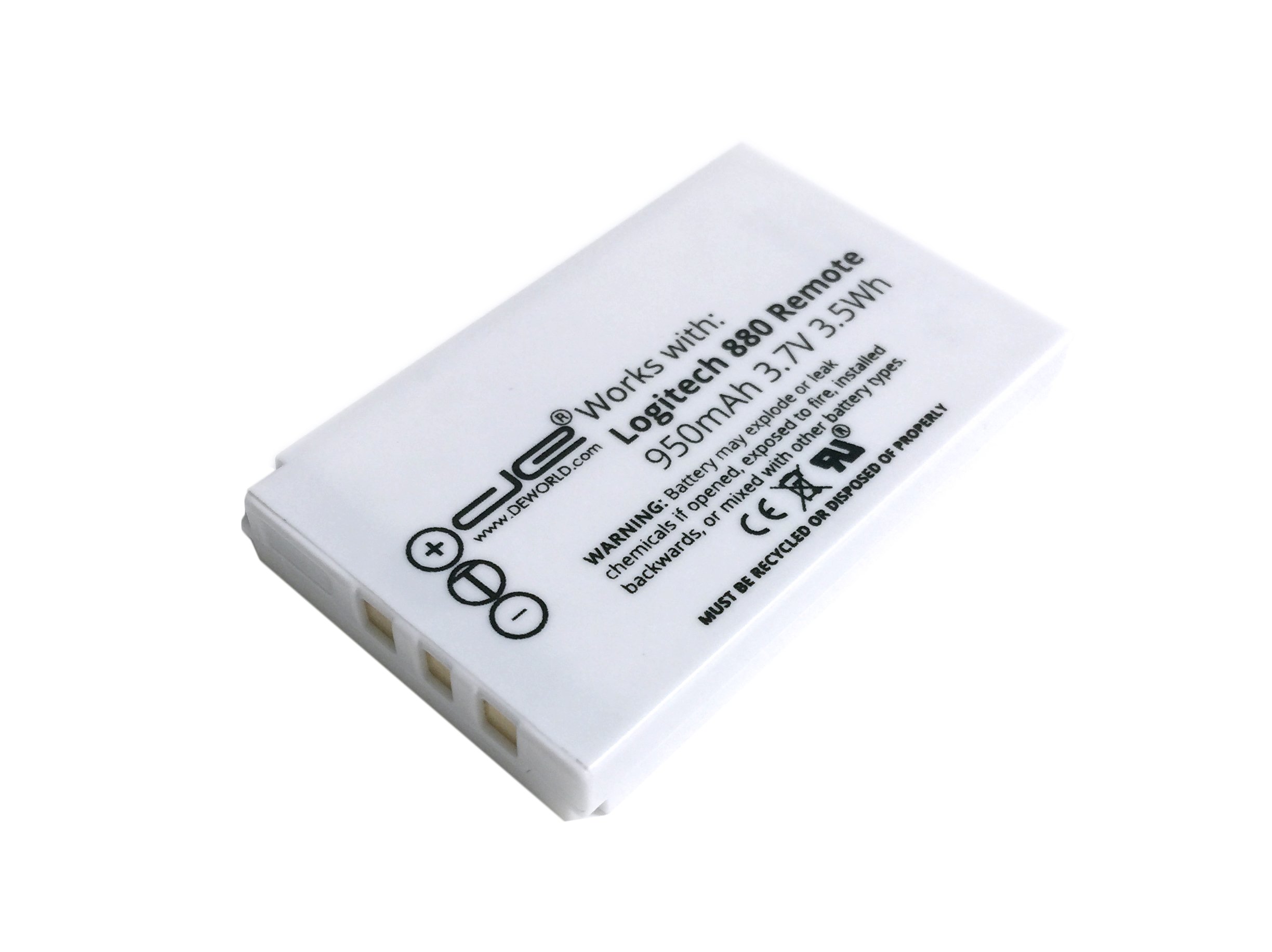 Logitech Harmony Remote Control Replacement Rechargeable Battery - Harmony One, Harmony One Advanced, Harmony 720, 850, 880, H880, 880 Pro, 885, 890, 890 Pro, 900, 900 Pro, Harmony 1, Harmony 1 Advanc