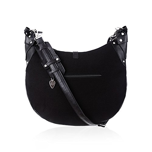 PENTAGRAM HOBO BAG - Black, harness Purse, occult, black fashion