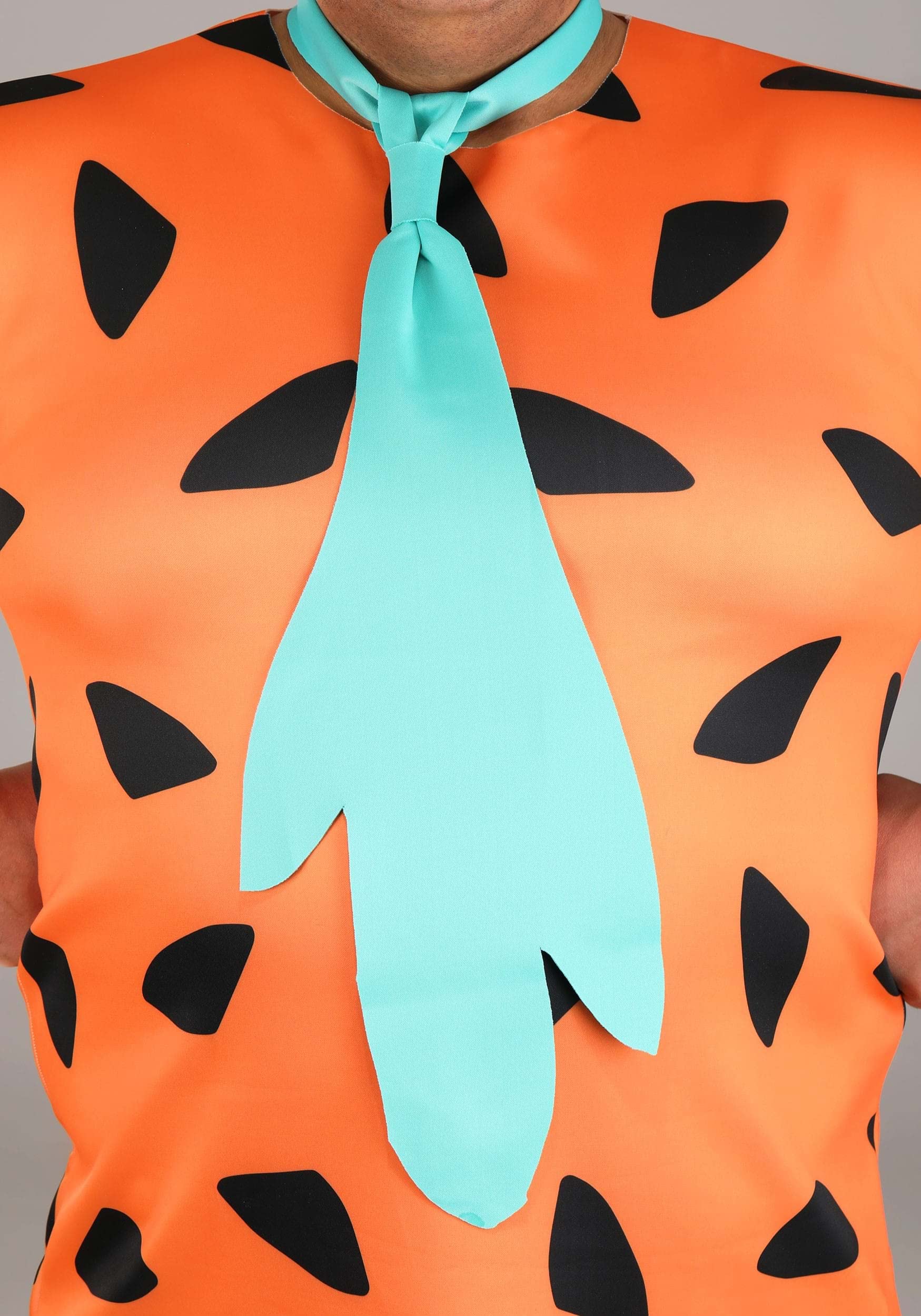 Fun Costumes Adult Plus Size Flintstones Fred Flintstone Costume | Men's Caveman Fred Flintstone Character Cosplay Outfit - 4X, Orange