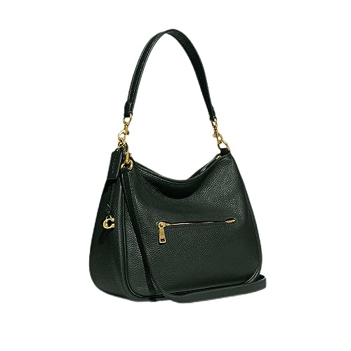 Coach Soft Pebble Leather Cary Shoulder Bag Amazon Green One Size