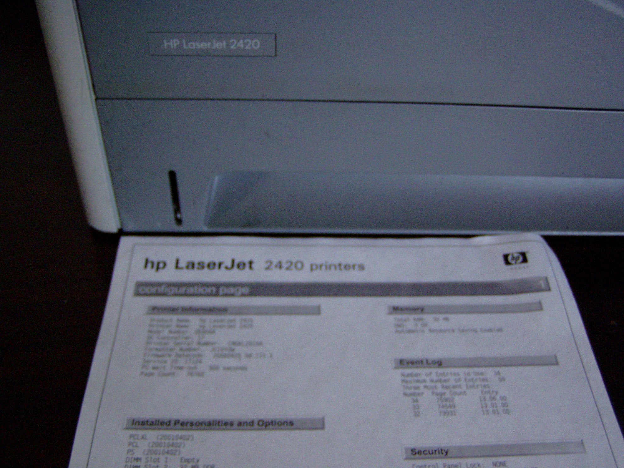 HP Laserjet 2420 Monochrome Printer