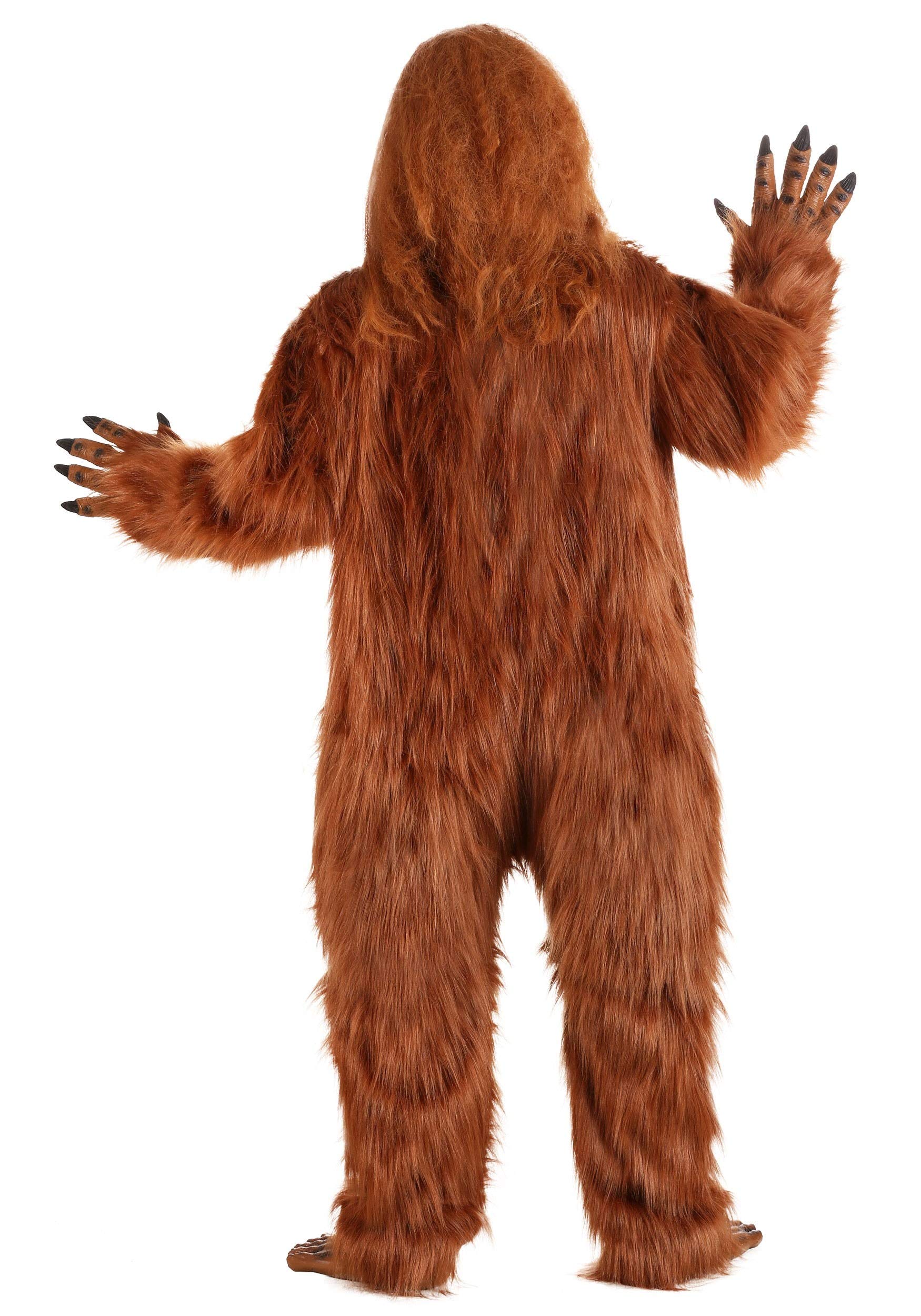 Fun Costumes - Jack Links Sasquatch Halloween Costume, Bigfoot Mascot Messin Adult Big and Tall Sizes Plus Size (4X, Brown)
