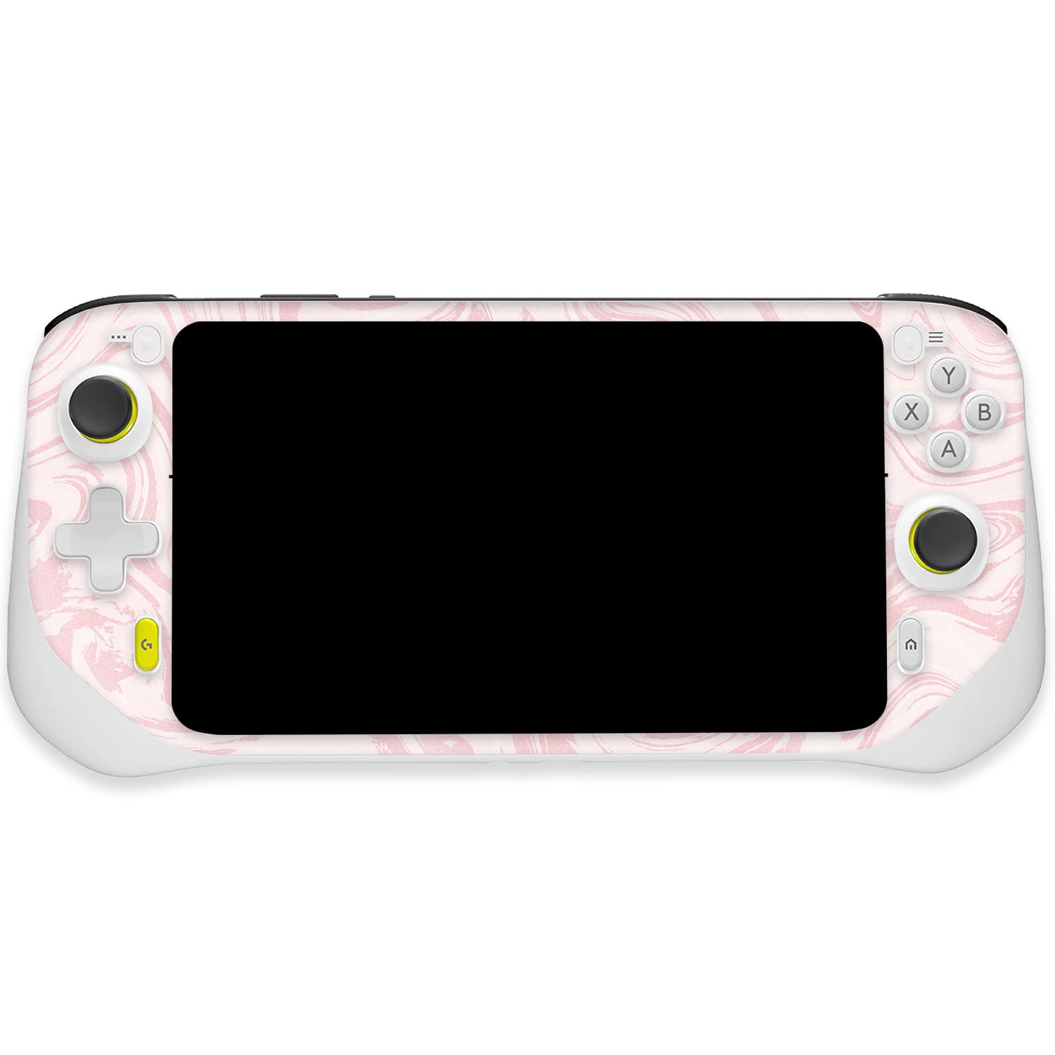 MightySkins Glossy Glitter Skin Compatible with Logitech G Cloud Gaming Handheld - Silky Pink | Protective, Durable High-Gloss Glitter Finish | Easy to Apply | Made in The USA