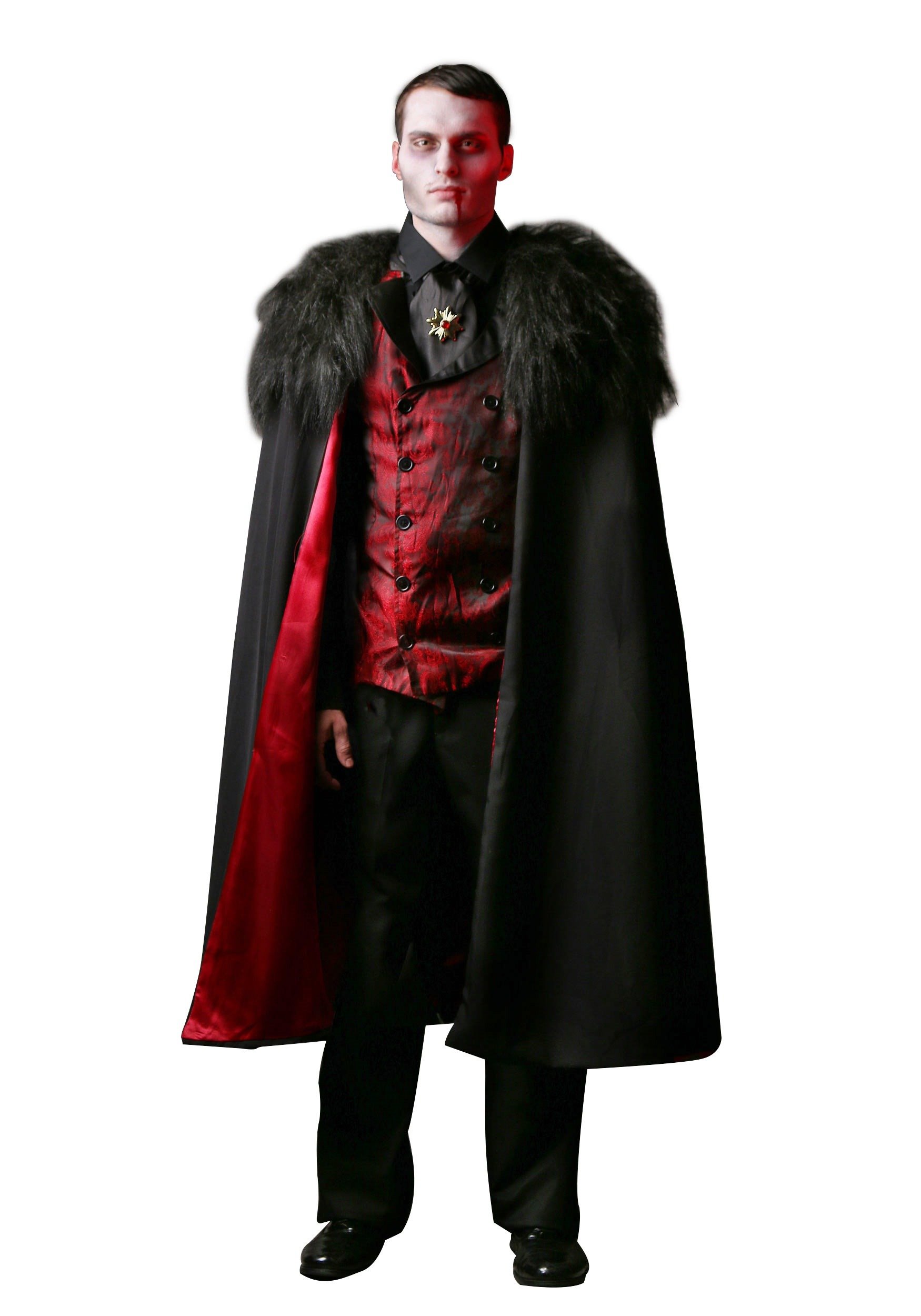 Fun Costumes Plus Size Deluxe Men's Vampire Costume 2X 3X 4X 4X