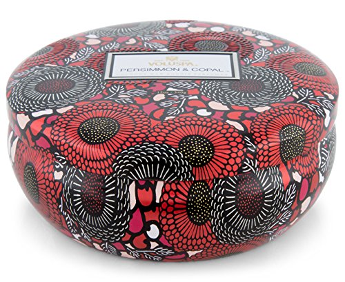 Voluspa 3 Wick Persimmon and Copal Candle, 12 Ounce