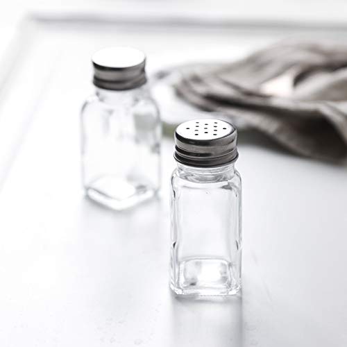 WHOLE HOUSEWARES | stainless steel salt and pepper shakers set | 6-Piece Pack | Best for Home Kitchen, Restaurants and Catering