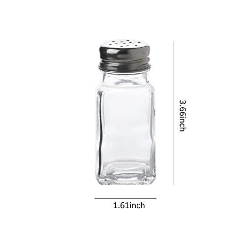 WHOLE HOUSEWARES | stainless steel salt and pepper shakers set | 6-Piece Pack | Best for Home Kitchen, Restaurants and Catering