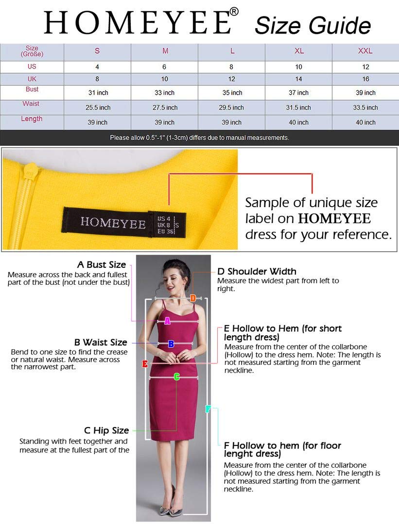 HOMEYEE Women's Sleeveless Cocktail A-Line Embroidery Casual Party Summer Wedding Guest Dress A079(4,Dark Blue Geometry)