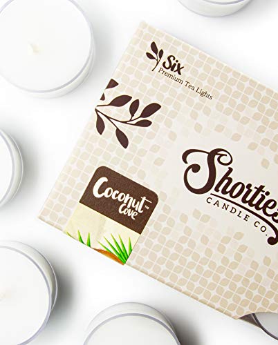 Coconut Cove Premium Tealight Candles Bulk Pack - 24 White Highly Scented Tea Lights - Beautiful Candlelight - Made in The USA - Fruit & Berry Collection