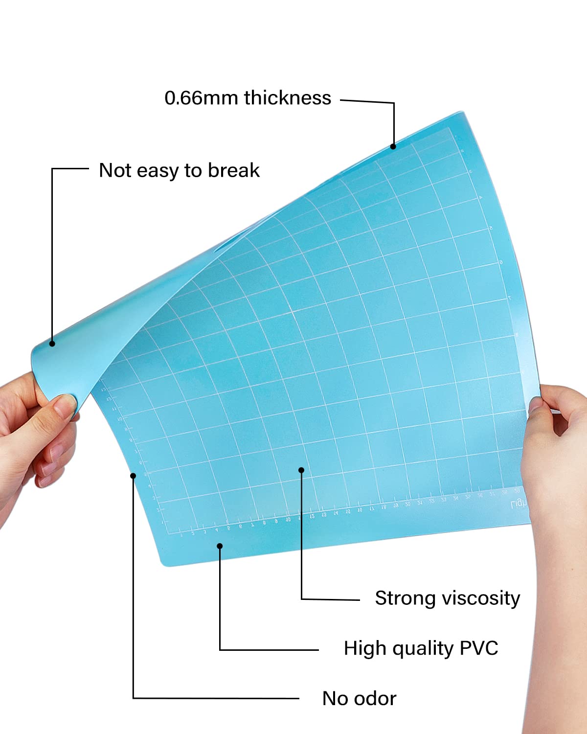 Gwybkq Cutting Mat for Cricut Maker 3/Maker/Explore 3/Air 2/Air/One 12 Pack 12x12 Variety Grip Sticky Pad Replacement Accessories for Silhouette Cricket Card Supplies Standard Light Strong Frabic