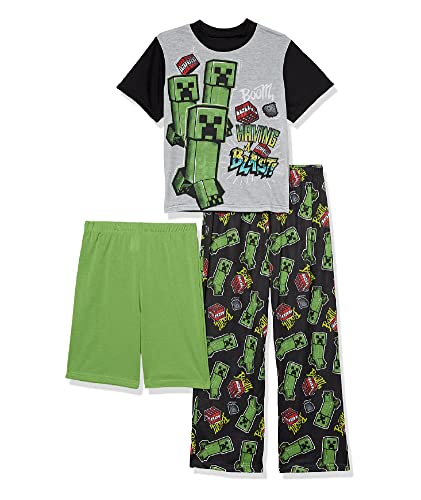 Minecraft Boys' Cotton Pajama Set, Have A Blast, 6