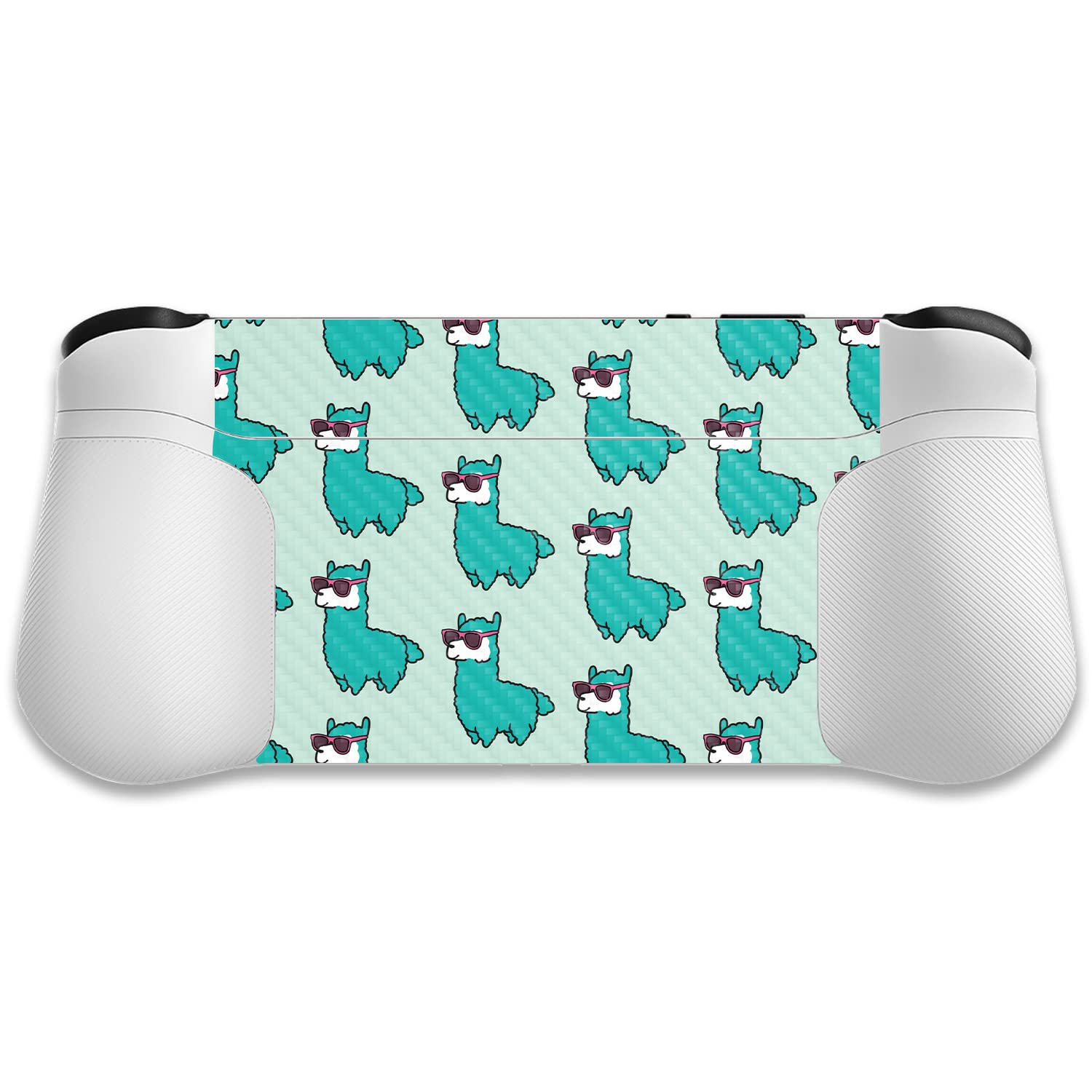 MightySkins Carbon Fiber Skin Compatible with Logitech G Cloud Gaming Handheld - Awesome Alpacas | Protective, Durable Textured Carbon Fiber Finish | Easy to Apply | Made in The USA