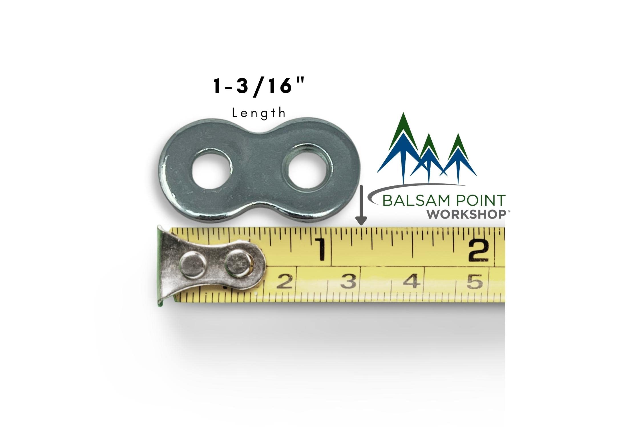 20-Pack - Heavy Duty Figure 8 Table Top Connector or Desk Top Fastener Clip - 12 Gauge Steel