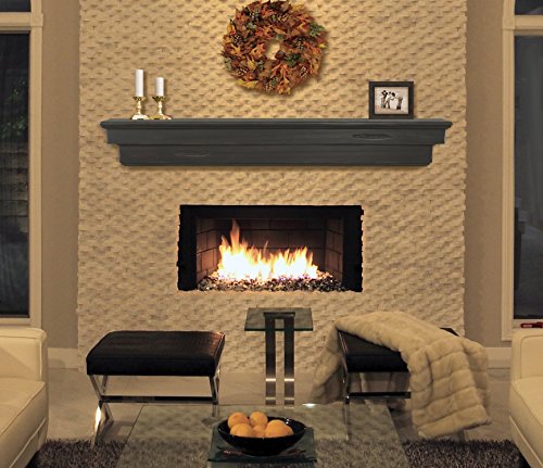 Pearl Mantels 497-60-20 Celeste Mantel Shelf, 60", Espresso Finish