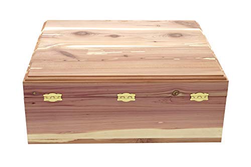 Cedar Essence Sweater/Storage Box with Lid & Dual Clasps UNFINISHED