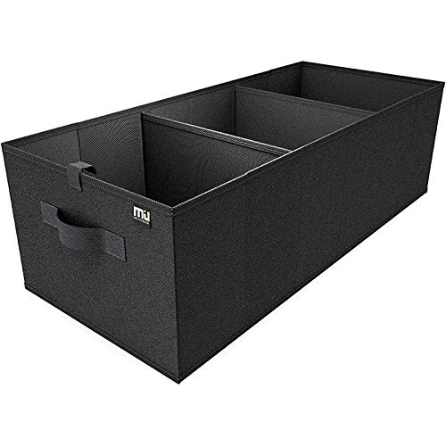 MIU COLOR Car Trunk Organizer for SUV, Expandable Large Capacity, Sturdy Cargo Trunk Storage Organizer, Non Slip Bottom, Black, 70L