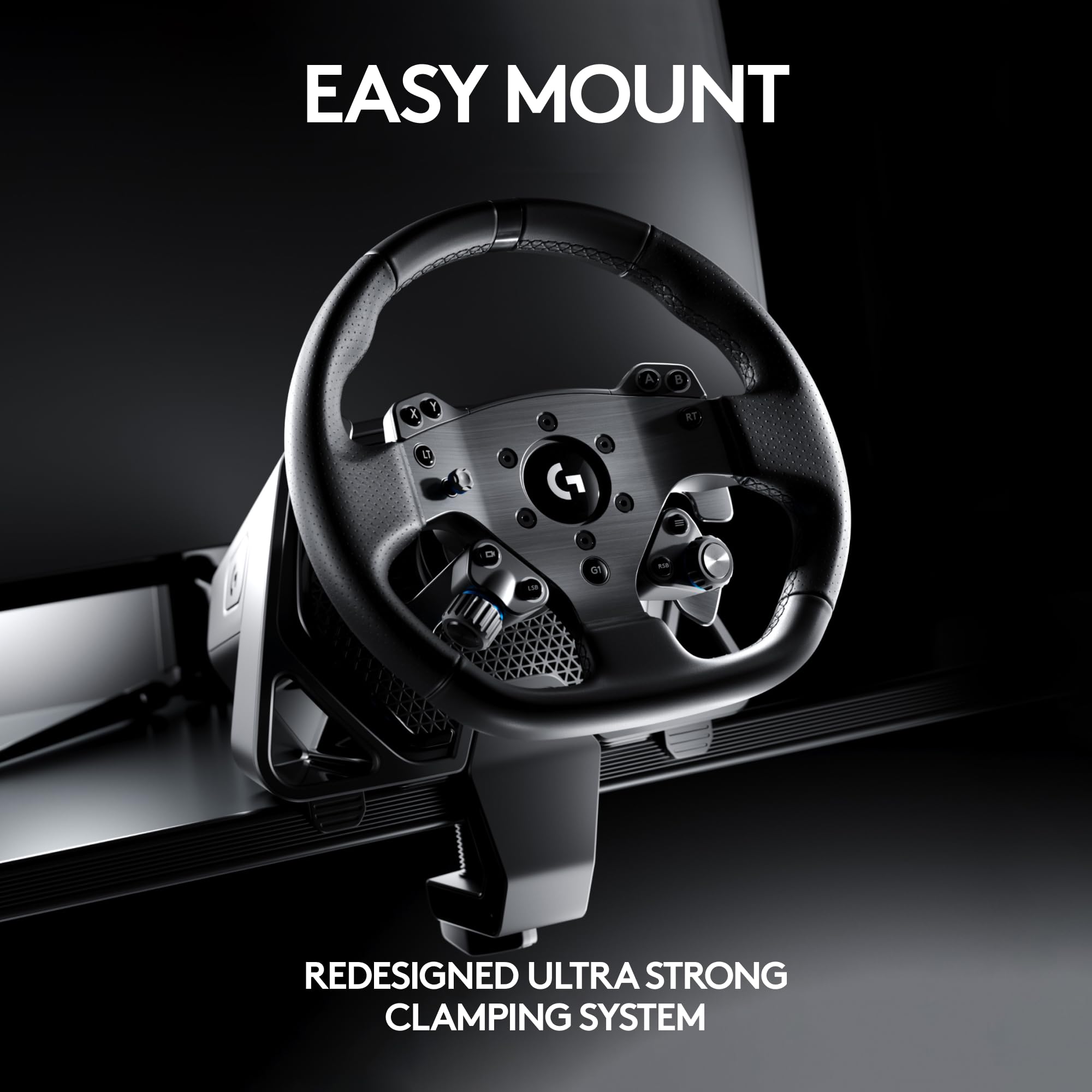 Logitech G PRO Racing Wheel for PC, Direct Drive 11 Nm Force, TRUEFORCE Force Feedback, Magnetic Gear Shift Paddles, Dual Clutch, OLED Display, Quick Release, PRO Button Layout