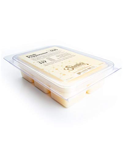 Shortie's Candle Company Fresh Peppermint Wax Melts Bulk Pack - Formula 117-4 Highly Scented Bars - Made with Natural Oils - Christmas & Holiday Air Freshener Cubes Collection