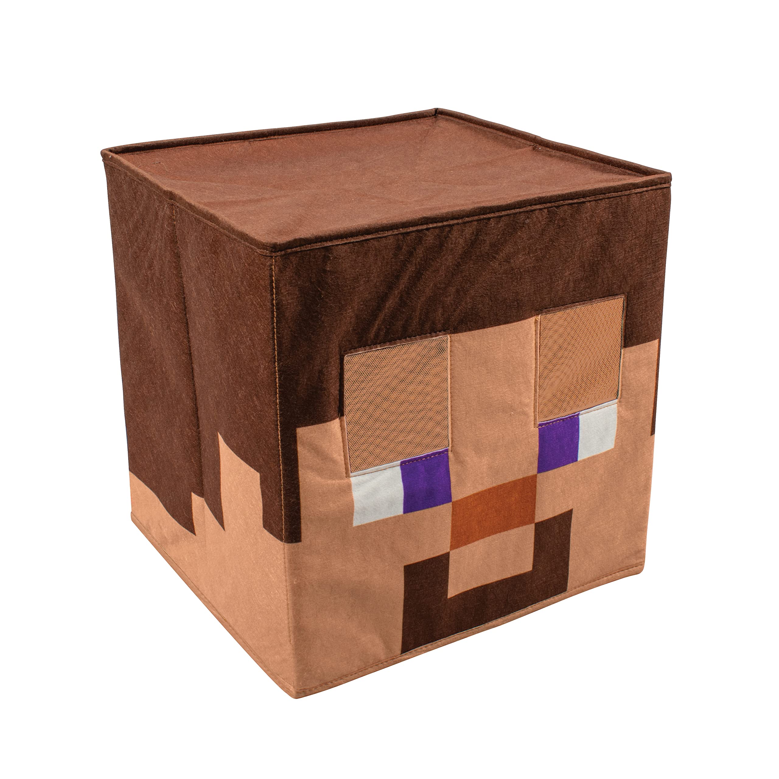 Disguise childrens Minecraft Block Headpiece, Official Minecraft Accessories, Single Size Costume Headpiece, A, One Size US, Steve